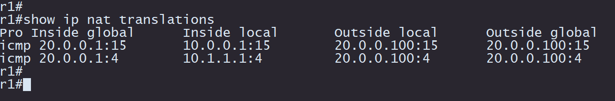 CISCO POOL NAT 思科动态地址池转换
